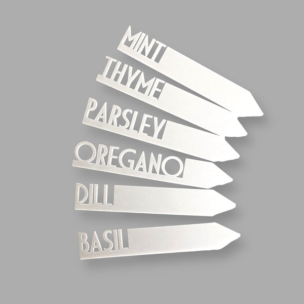 Perspex garden tag sets – M Botha Designs